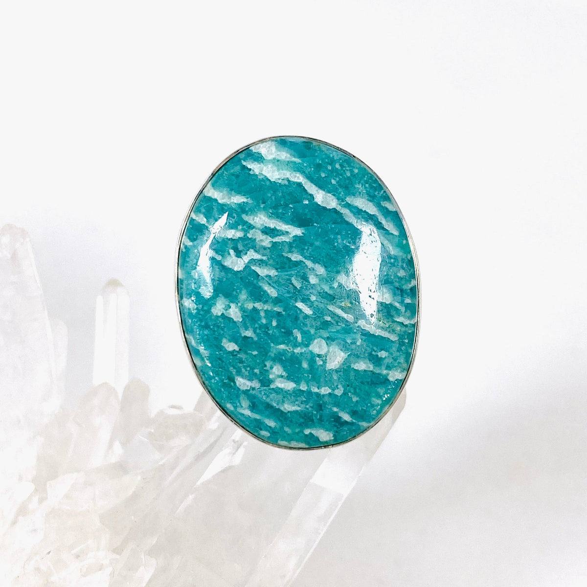 Amazonite oval ring s.11 KRGJ2890 – Nature's Magick