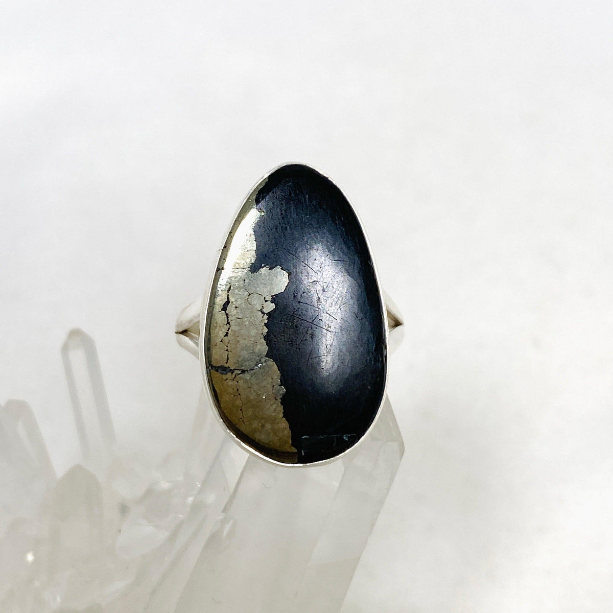 Healer's Gold Freeform Split Band Ring Size 9 KRGJ3202 – Nature's Magick