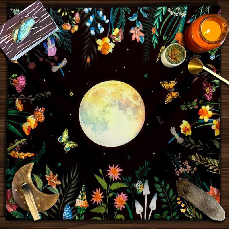 Square Altar Cloth - Full Moon and Butterfly 75.5x76x0.3mm – Nature's ...