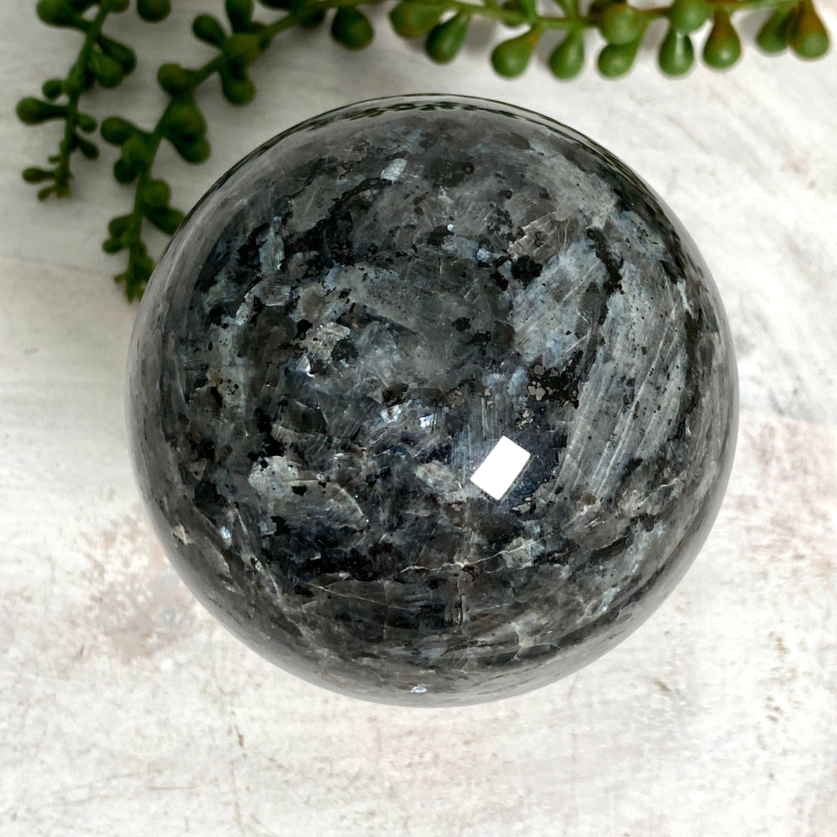 Larvikite Sphere LVS-01 – Nature's Magick