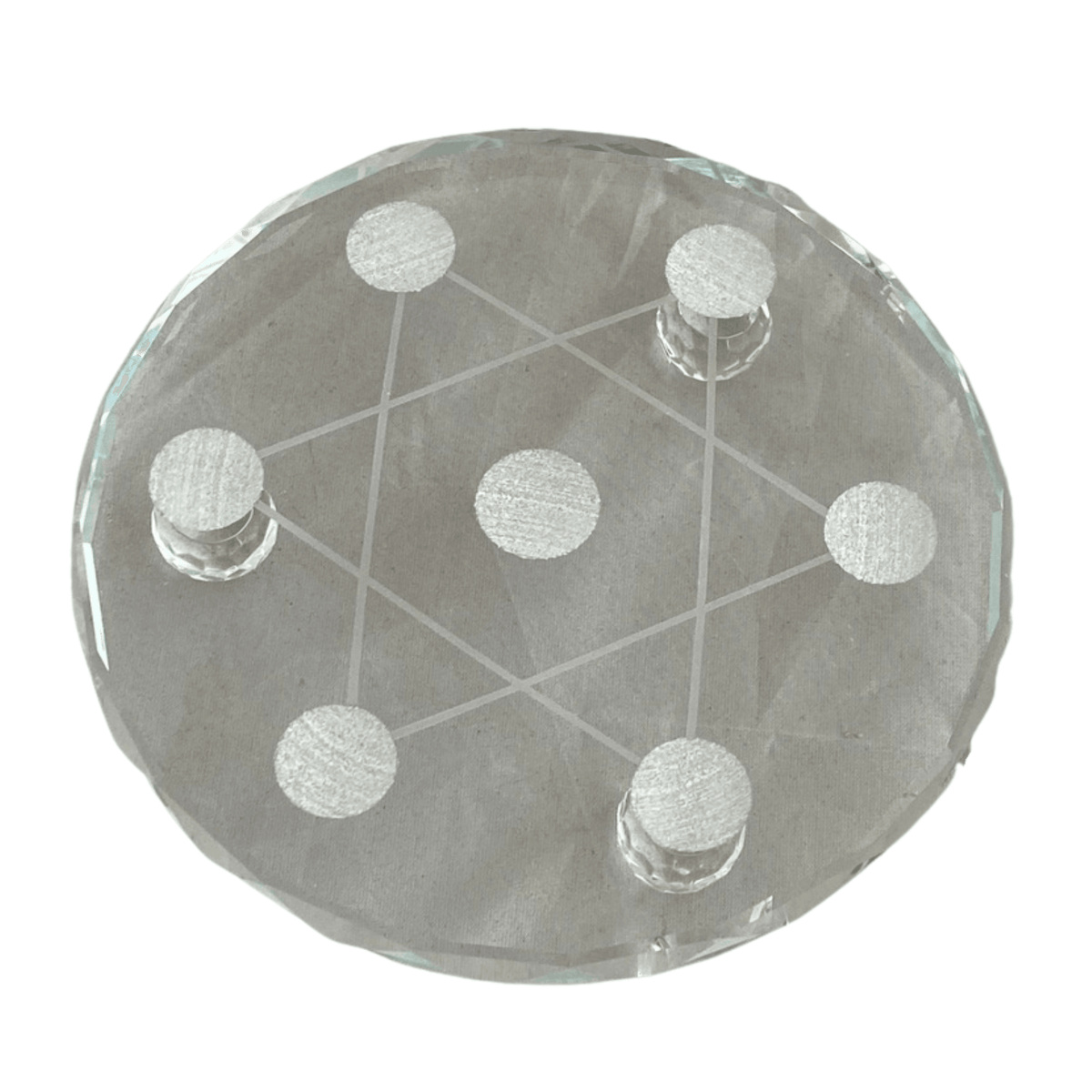Small Glass Grid Plate – Nature's Magick